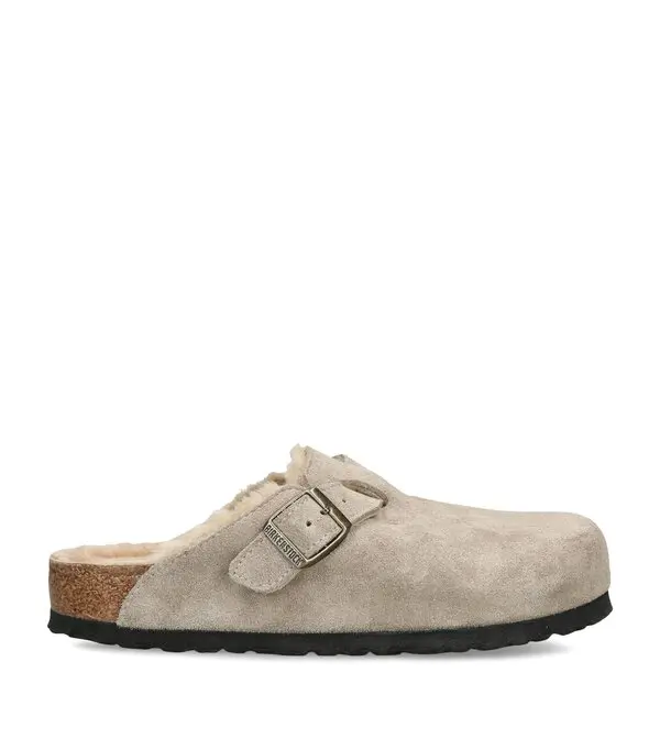 BIRKENSTOCK Shearling Boston Clogs