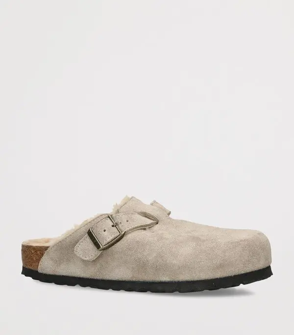 BIRKENSTOCK Shearling Boston Clogs
