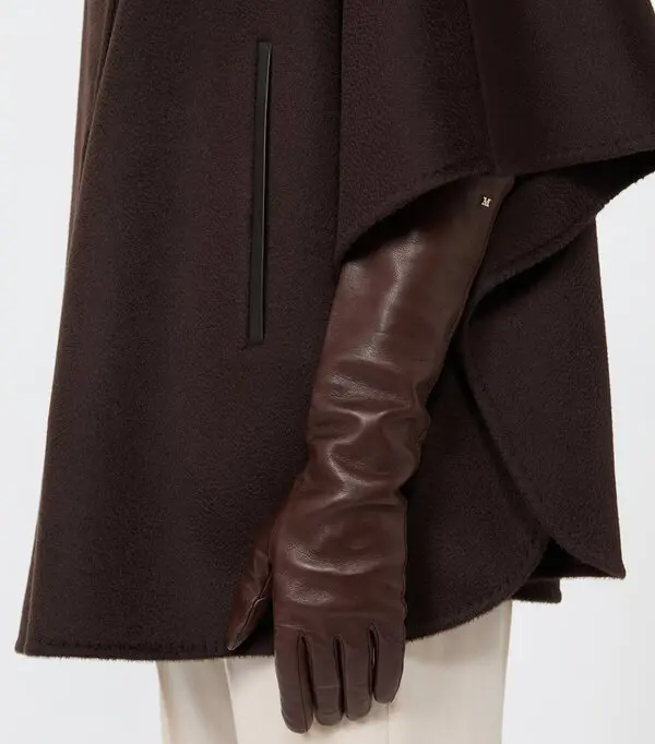 Max Mara Lambskin Long Gloves