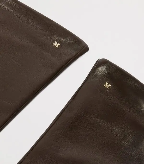 Max Mara Lambskin Long Gloves