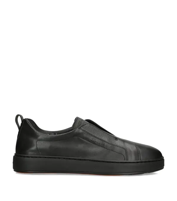 Santoni Leather Victory Sneakers