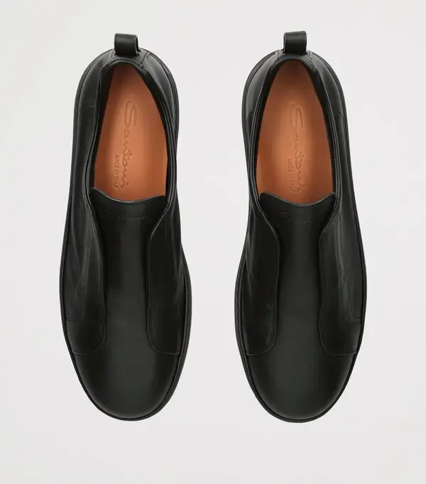 Santoni Leather Victory Sneakers