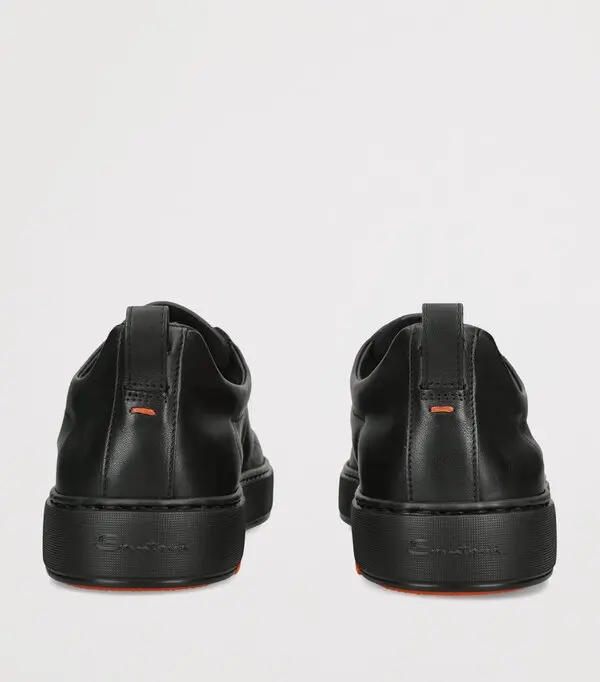 Santoni Leather Victory Sneakers