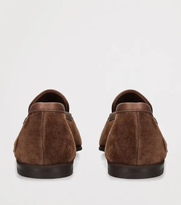 John Lobb Suede Tyne Ii Loafers