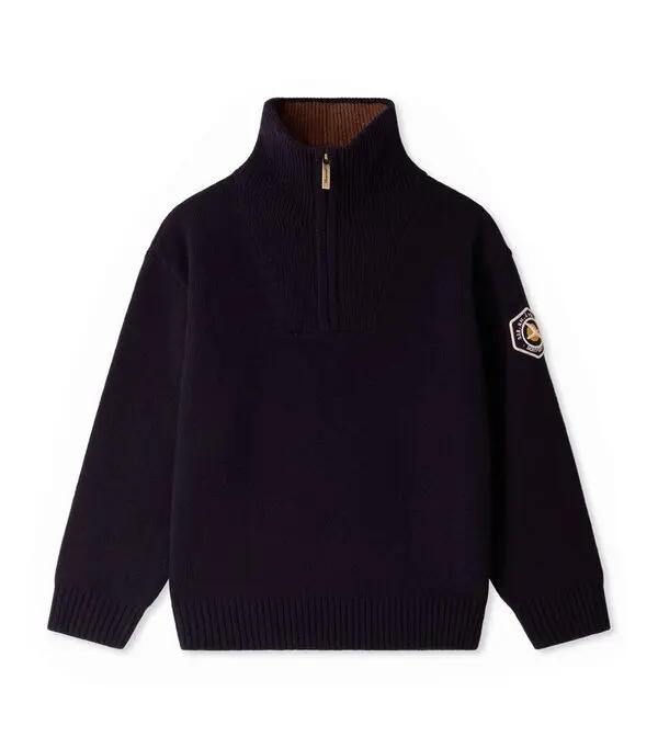 Bonpoint Wool Quarter-zip Sweater