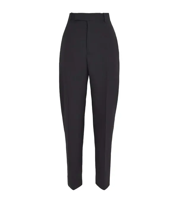 JIL SANDER Virgin Wool Tailored Trousers - Black