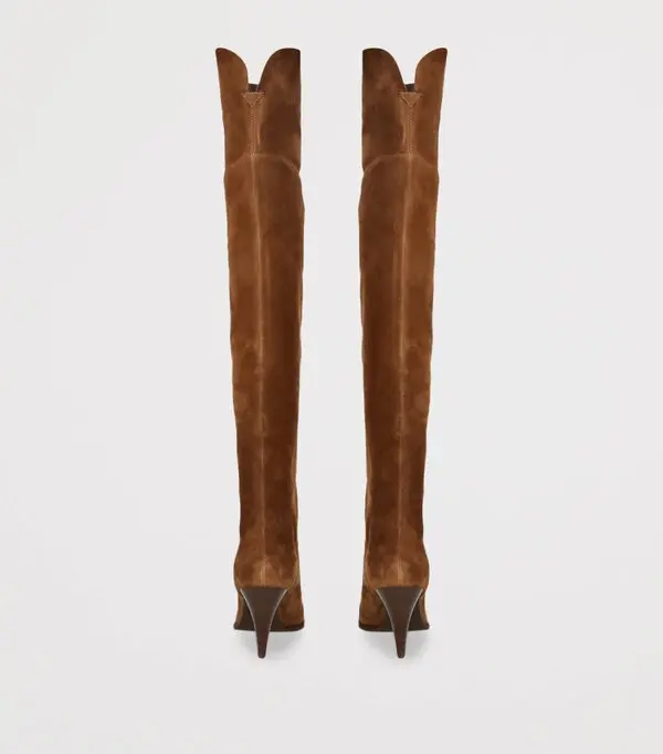 Casadei Suede Over-the-knee Boots