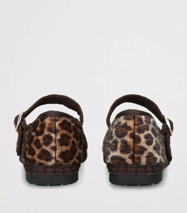FLABELUS Pierre Leopard Print Mary Janes
