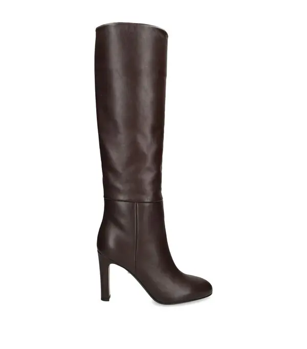 ALEVI MILANO Leather Auryn Knee High Boots 95 - Brown