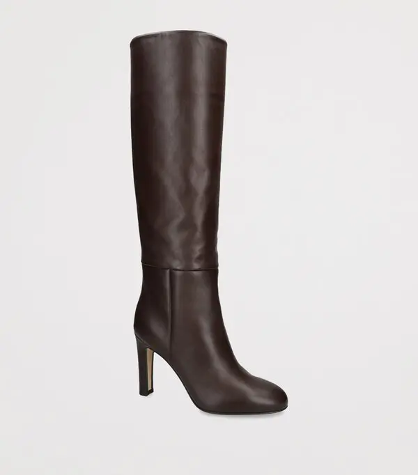 ALEVI MILANO Leather Auryn Knee High Boots 95