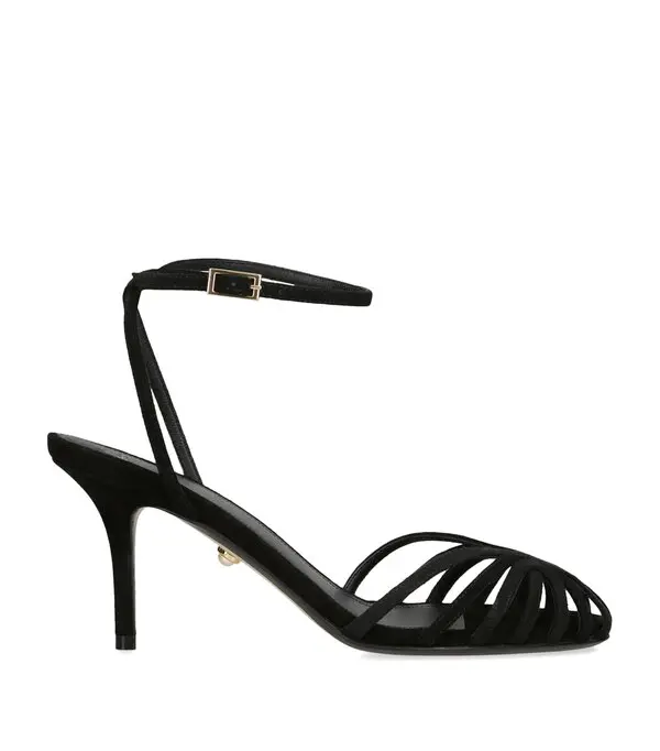 ALEVI MILANO Suede Blake Heeled Sandals 75