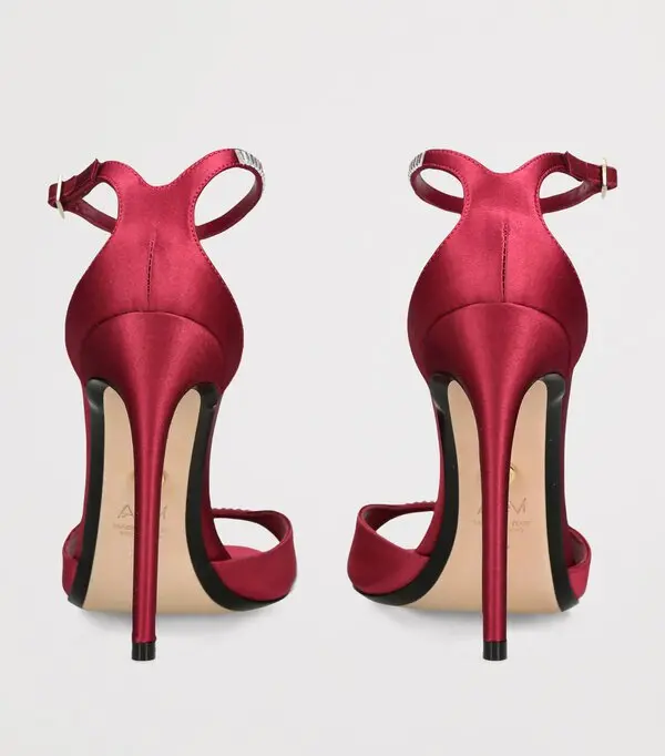 ALEVI MILANO Ninel Crystal Embellished Satin Stiletto Sandals