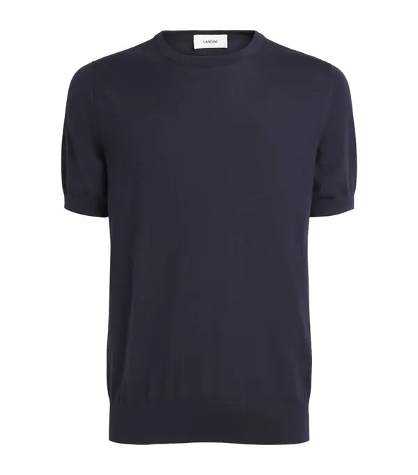 LARDINI Virgin Wool Knitted T-shirt