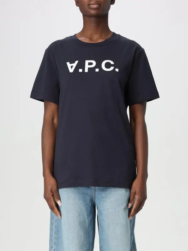 A.p.c. T-shirt With Logo - Blue