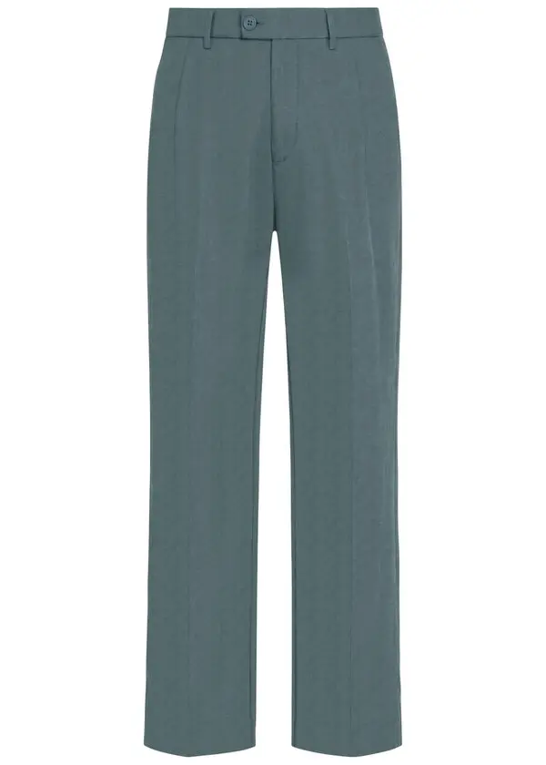PERCIVAL Tailored Straight-leg Woven Trousers - Blue