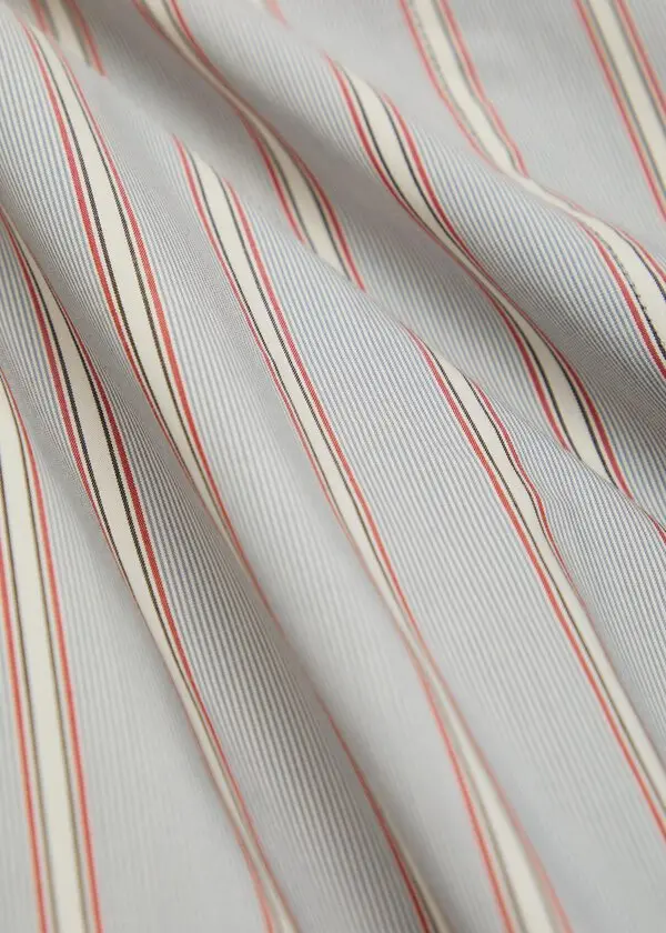 Nn07 Reed Striped Cotton Shirt