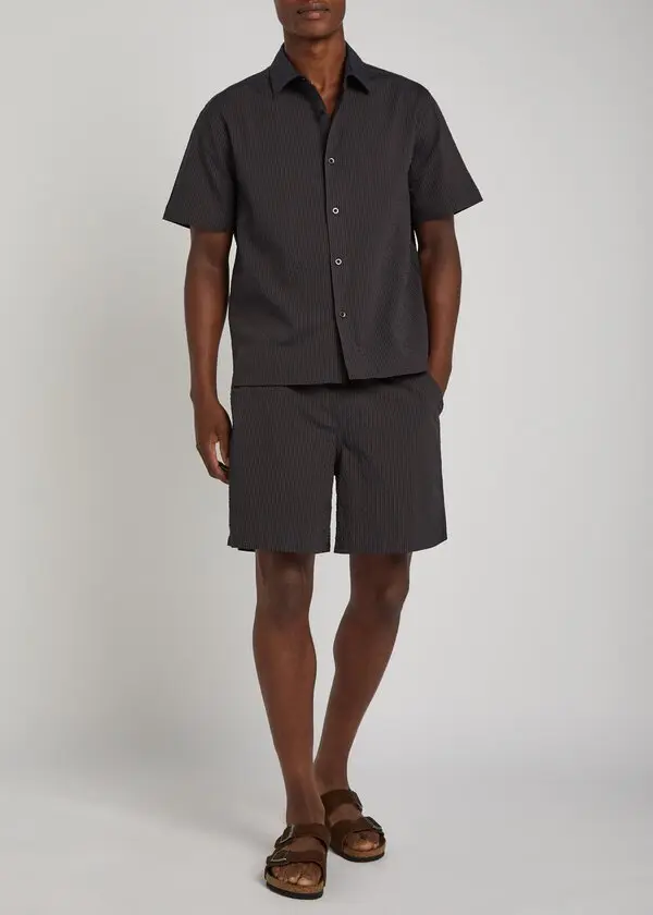 PERCIVAL Striped Seersucker Shirt