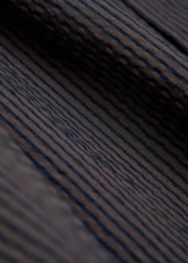 PERCIVAL Striped Seersucker Shirt