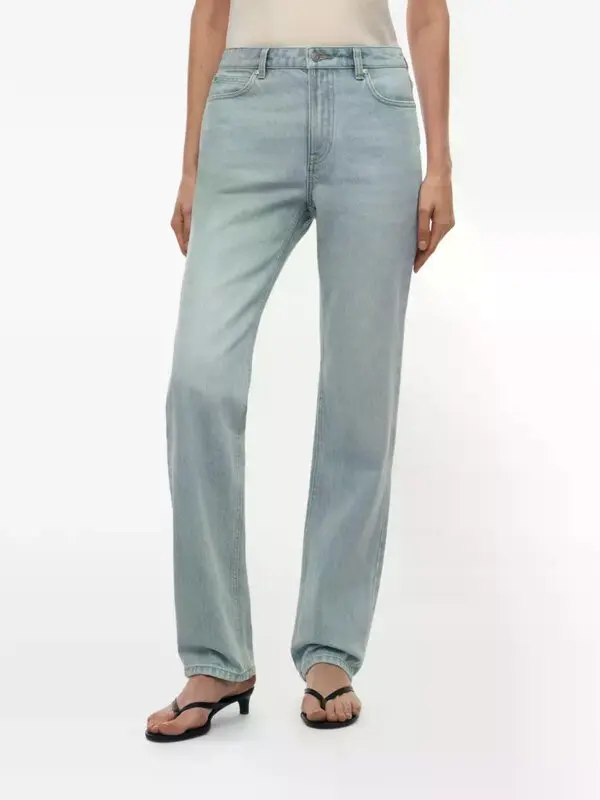 12 STOREEZ Light Cotton Straight-leg Jeans