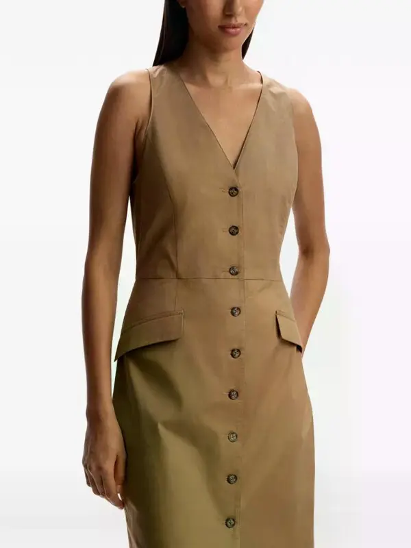 12 STOREEZ Button-up Sleeveless Maxi Dress