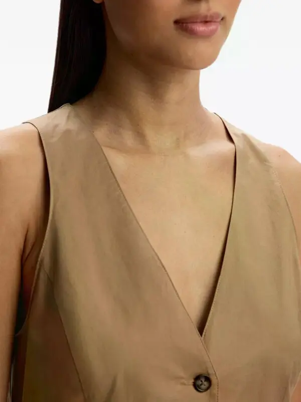 12 STOREEZ Button-up Sleeveless Maxi Dress