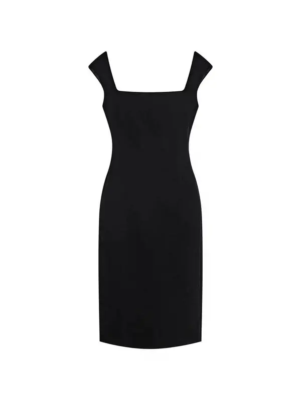 12 STOREEZ Vaganova Velvet Mini Dress - Black