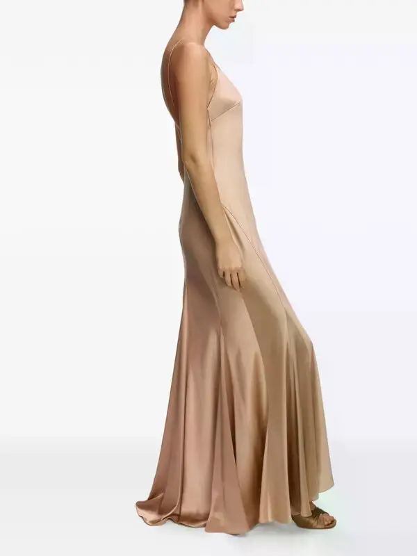 12 STOREEZ Ava Silk Maxi Dress - Pink