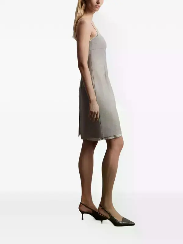 12 STOREEZ Lace-trim Mini Dress