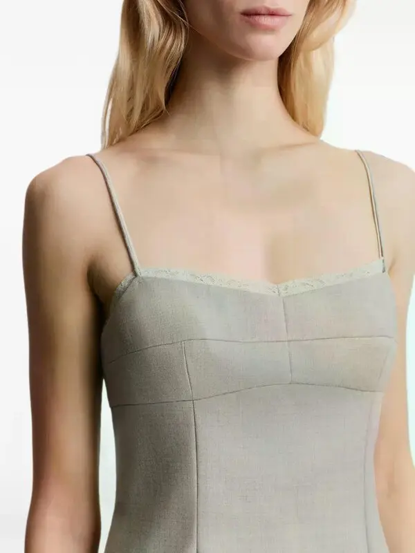 12 STOREEZ Lace-trim Mini Dress