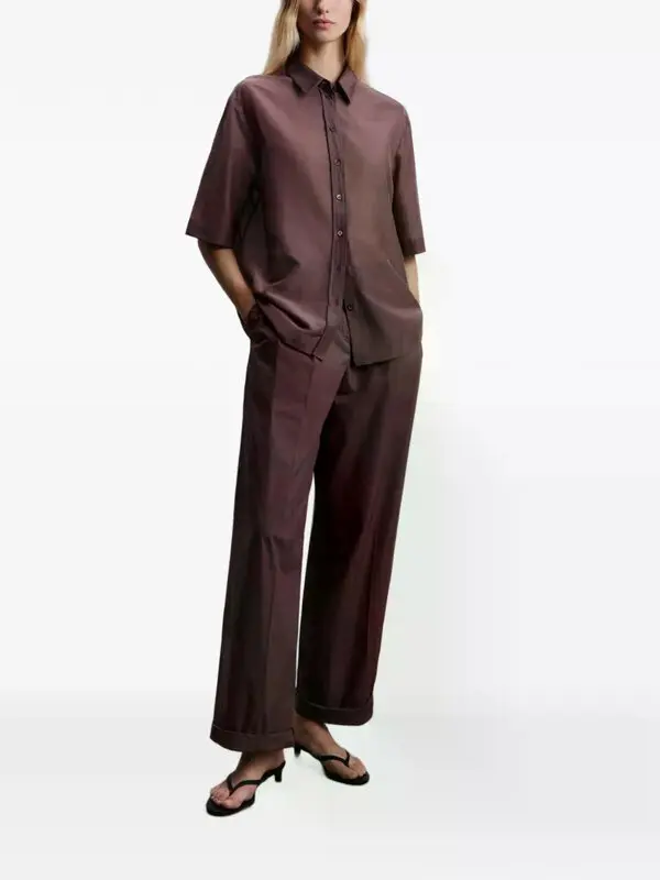 12 STOREEZ Short-sleeve Semi-sheer Shirt