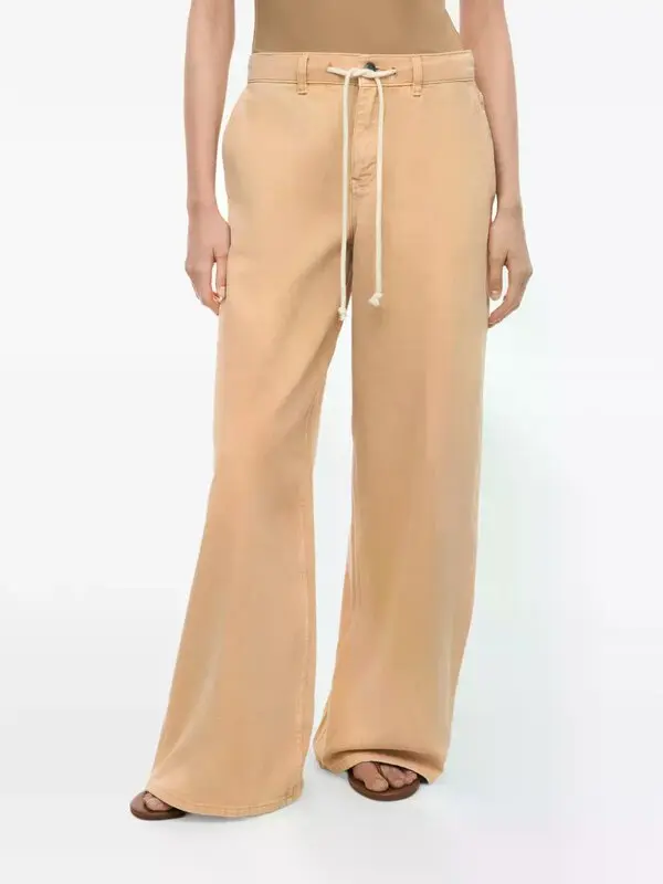 12 STOREEZ Drawstring Wide-leg Jeans