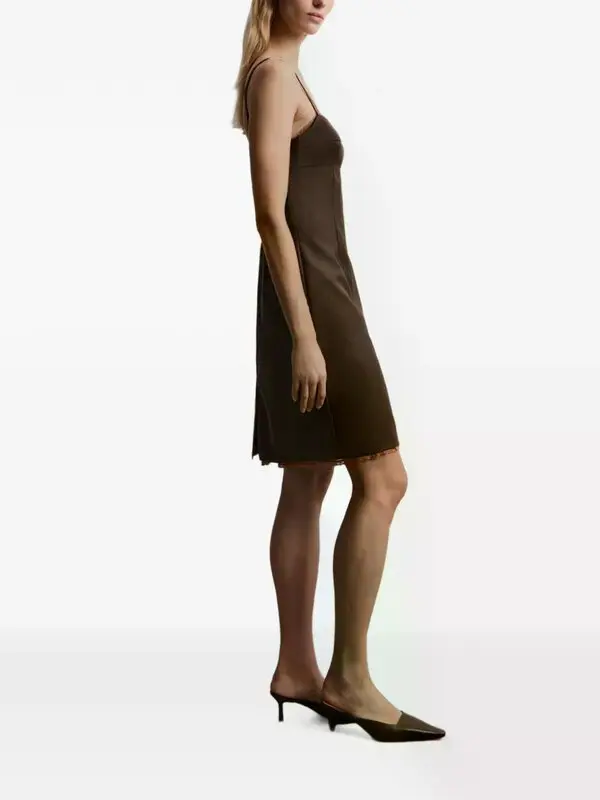 12 STOREEZ Lace-trim Spaghetti-strap Mini Dress