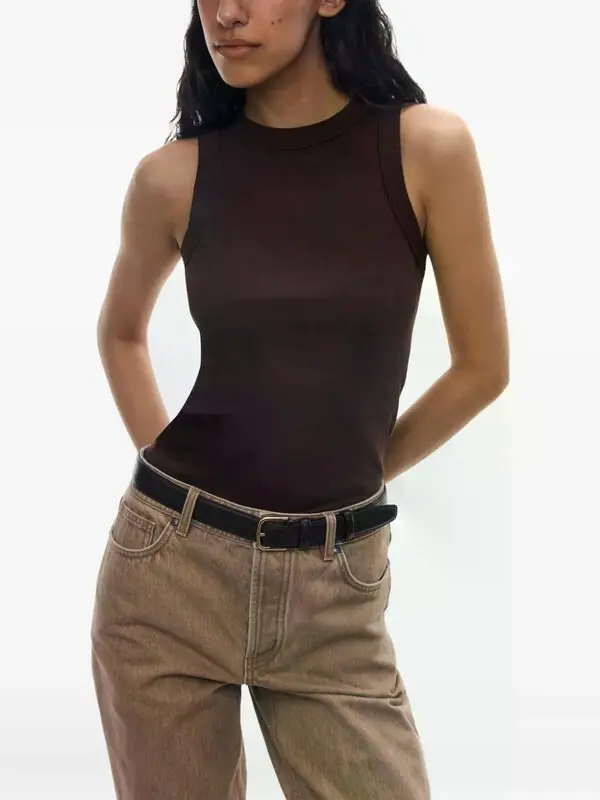 12 STOREEZ Ribbed Racer Back Tank Top