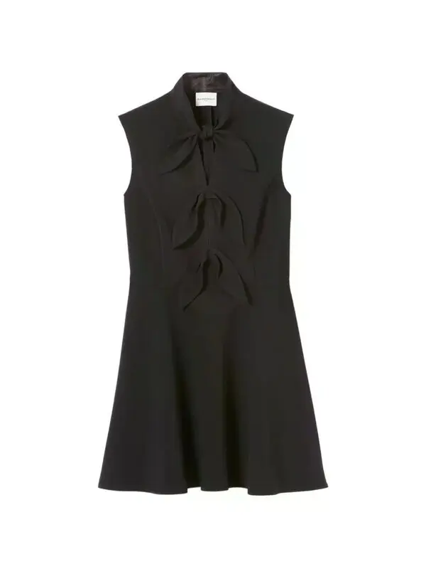 Claudie Pierlot Sleeveless Tie-neck Mini Dress