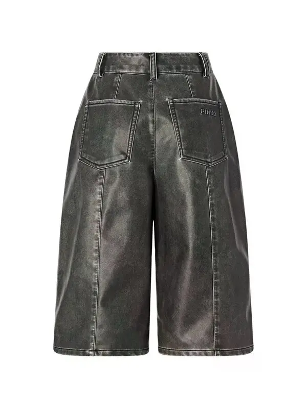 Pinko Faded-effect Panelled Shorts