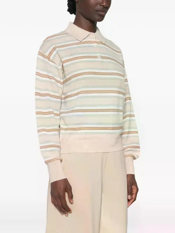 Guest In Residence Striped Polo Top