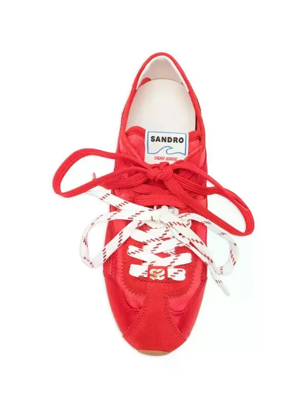 Sandro Panelled Round-toe Sneakers