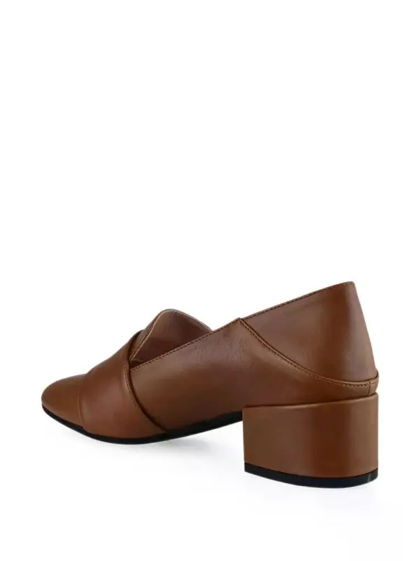 Bally Boucle Buckle Leather Pumps