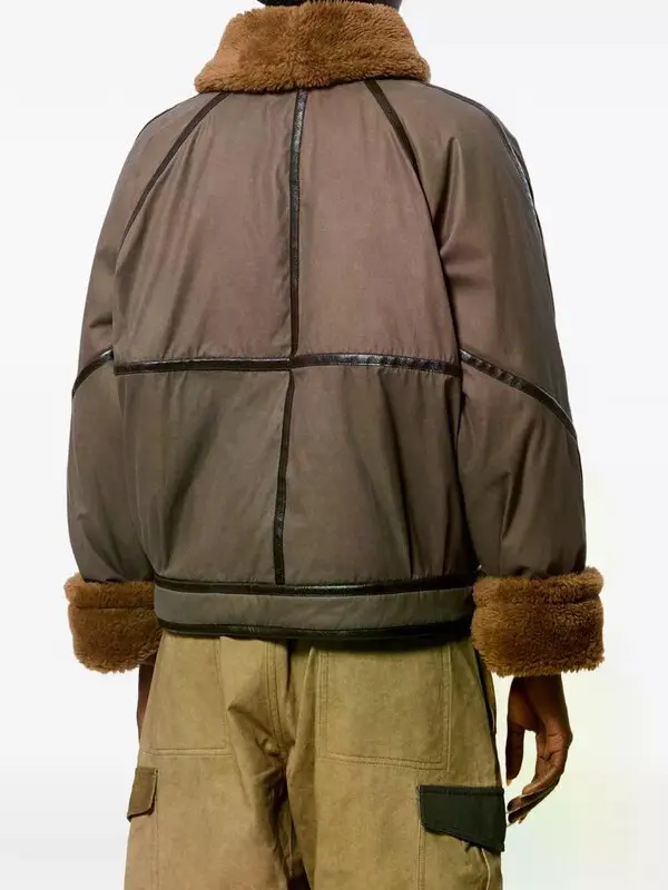 MARANT ETOILE Olinka Faux Fur Trimmed Jacket