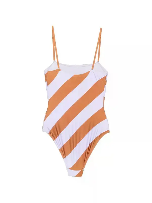 Zimmermann Indra Stripe-print Swimsuit