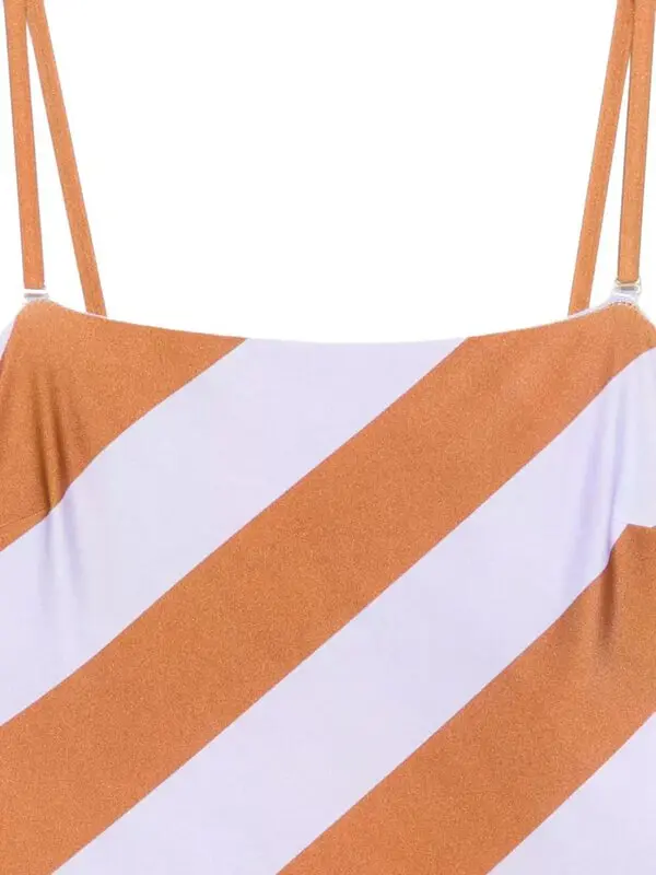 Zimmermann Indra Stripe-print Swimsuit
