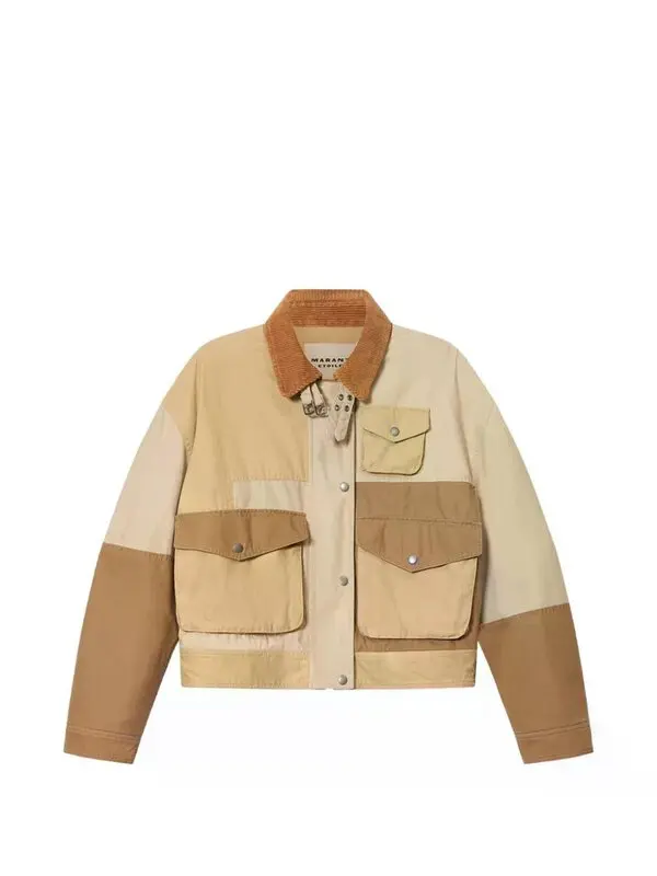 MARANT ETOILE Patchwork Corduroy Collar Jacket