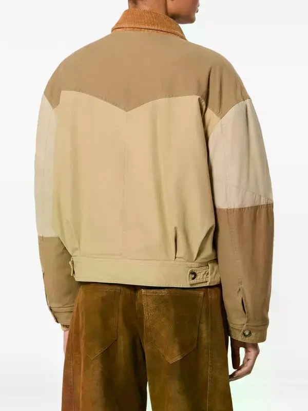 MARANT ETOILE Patchwork Corduroy Collar Jacket