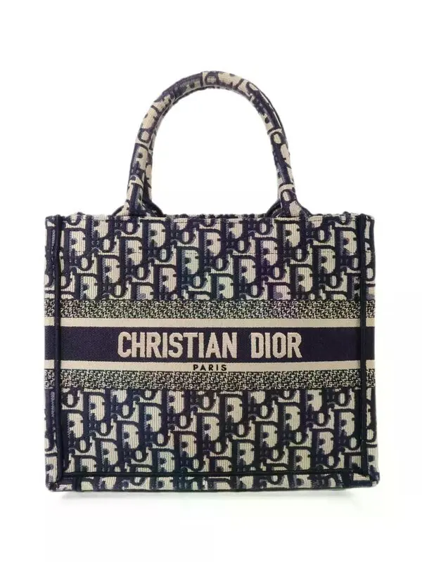 Dior Oblique Book Tote Bag - Blue