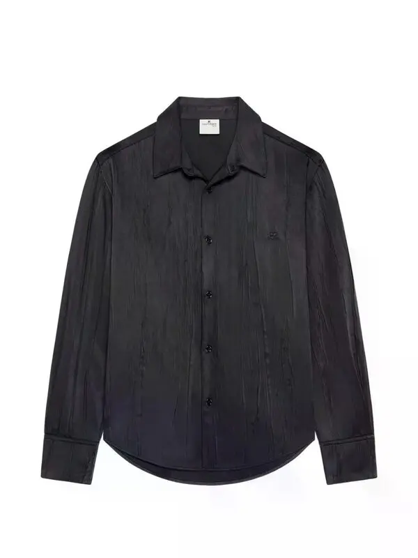 COURREGES Crinkled Satin Shirt