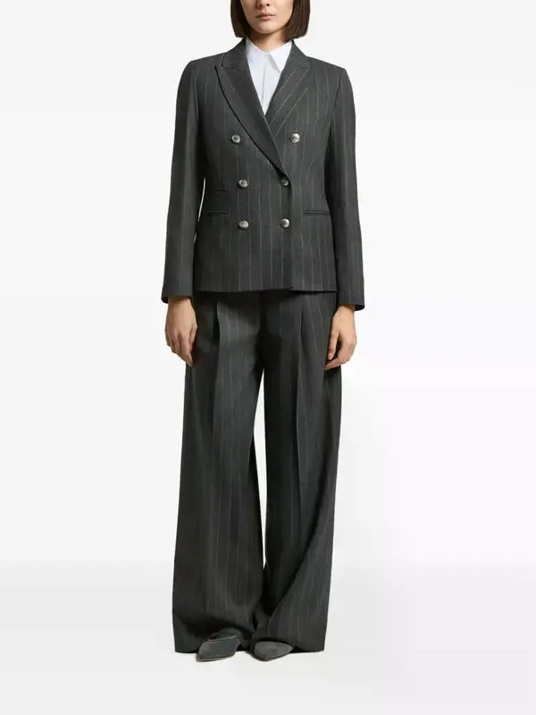 Peserico Pinstripe Double-breasted Jacket