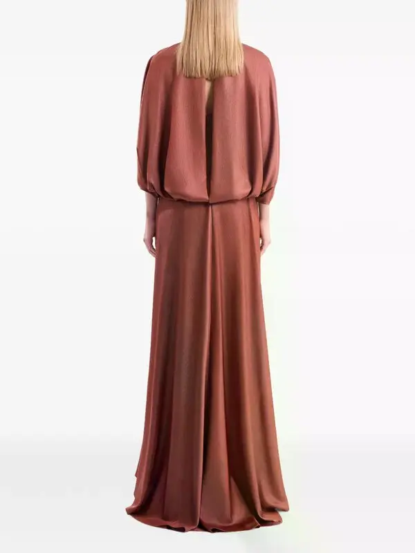 GEMY MAALOUF Embellished Keyhole Batwing Maxi Dress