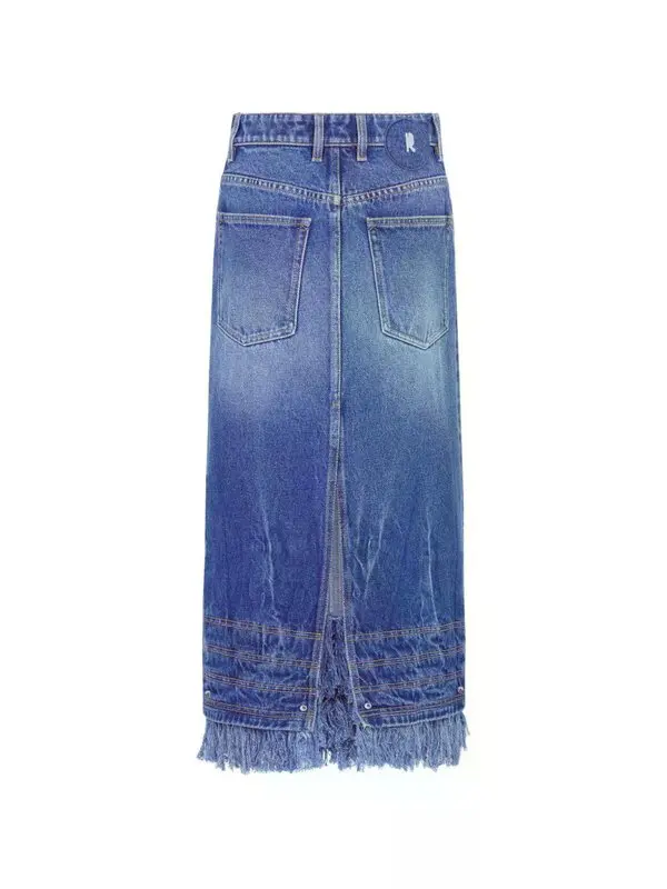 Rabanne Fringe Detail Midi Skirt