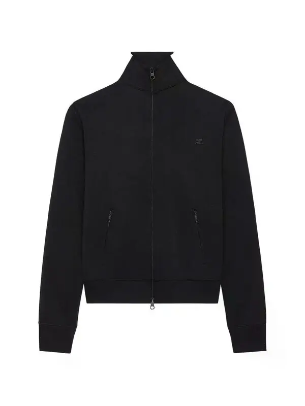 COURREGES Side-stripe Tracksuit Jacket - Black