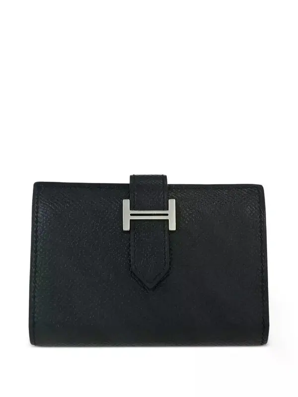 Hermès 2014 Epsom Bearn Cardholder - Black